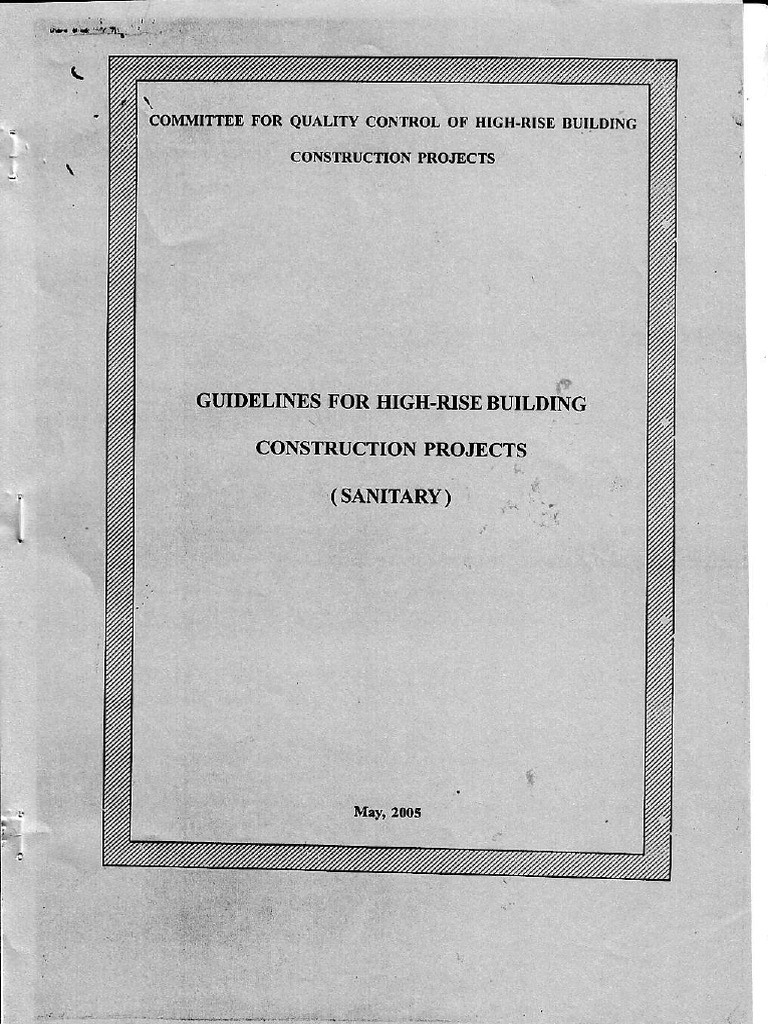 CQHP Guidelines for High-Rise Construction | PDF | Hydraulic ...