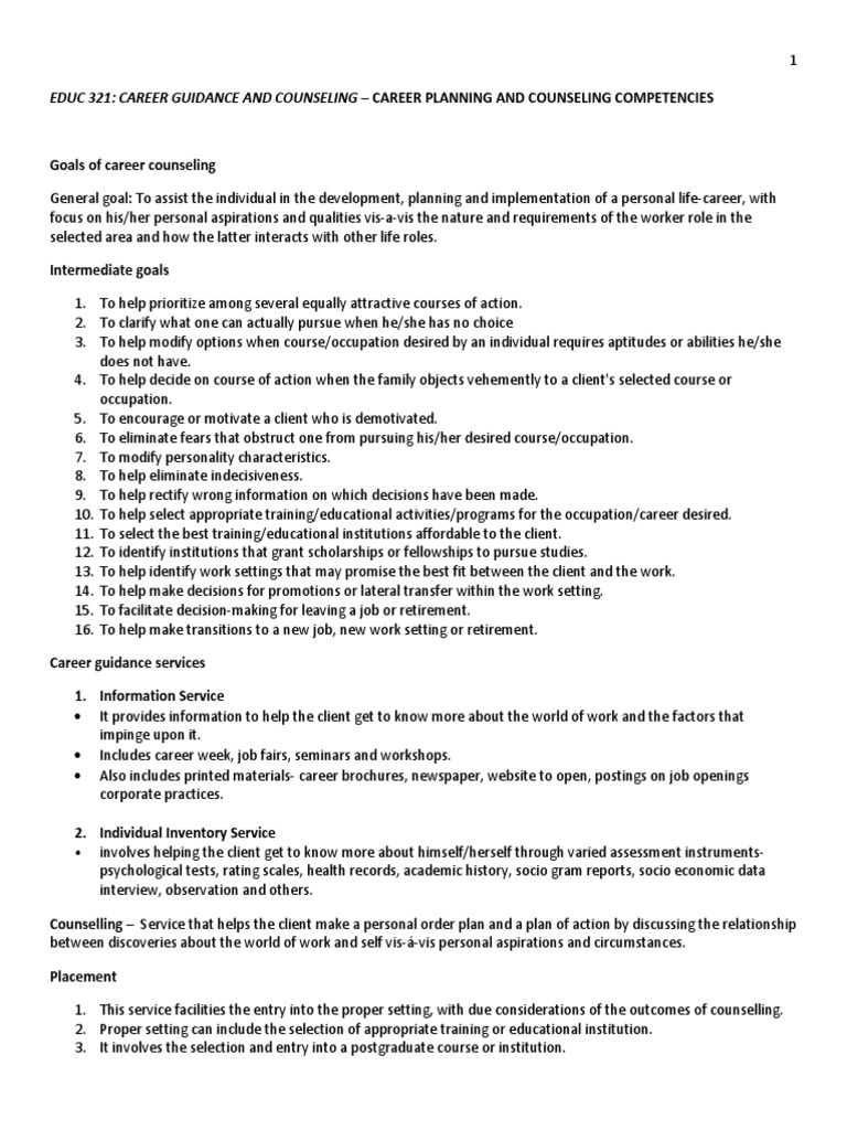 Report Handouts For Educ 321 | Download Free PDF | School Counselor ...