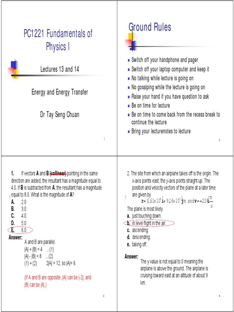 Lect13 14 PDF | PDF | Power (Physics) | Force