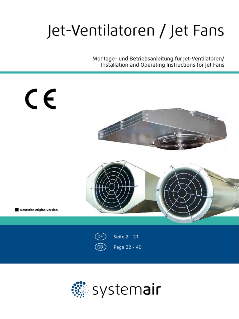 Systemair Fans AJ8 AJR AJR-TR IV Installation Manual Eng | PDF ...
