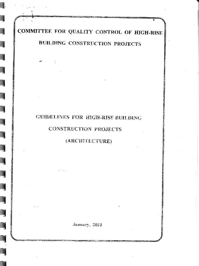 CQHP Guidelines for High-Rise Buildings | PDF | Architectural Design ...