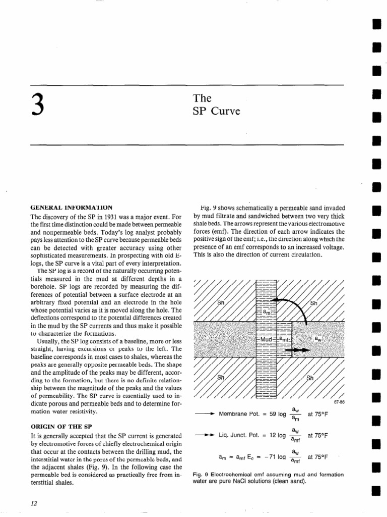 The SP Curve: General Information | PDF | Permeability (Earth Sciences ...