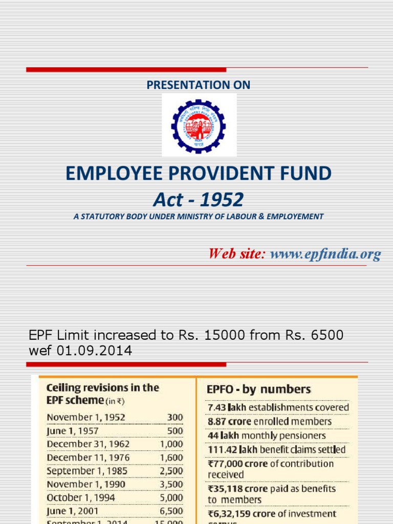 Employee Provident Fund: Presentation On | PDF | Pension | Factor ...