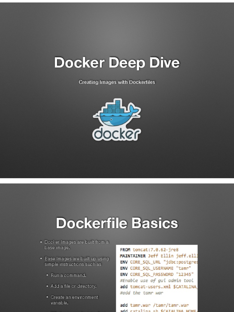 Docker Deep Dive: Creating Images With Dockerfiles | PDF | Computer File | Information ...
