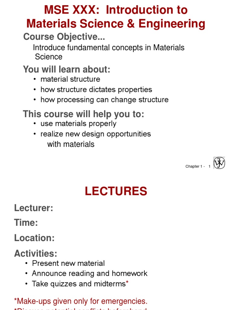 Introduction To Material Science and Engineering | PDF | Building ...