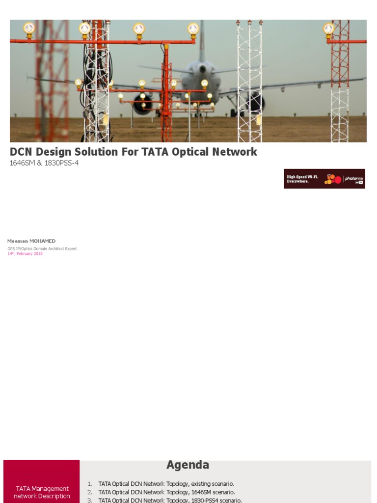 TATA Optical DCN Network Design | PDF | Network Switch | Network Topology