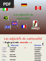Les Adjectifs de Nationalité | PDF