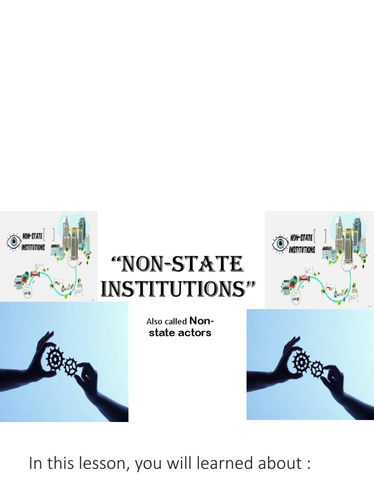 Non State Institutions | Insurance | Non Governmental Organization