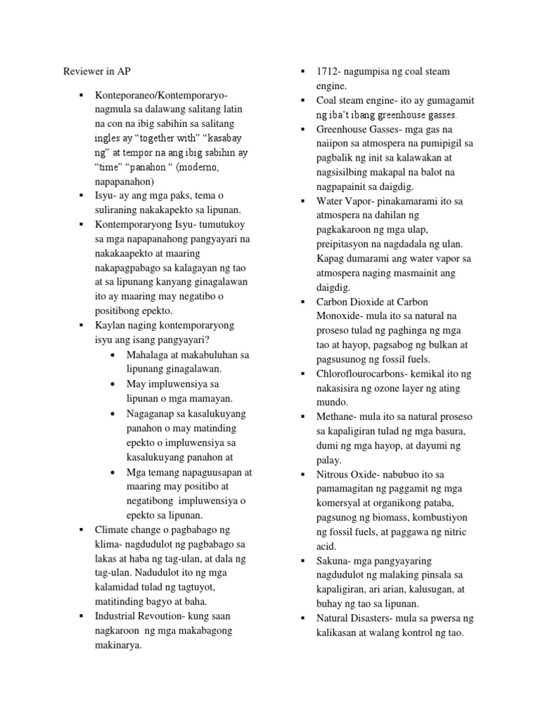 Reviewer in AP | PDF