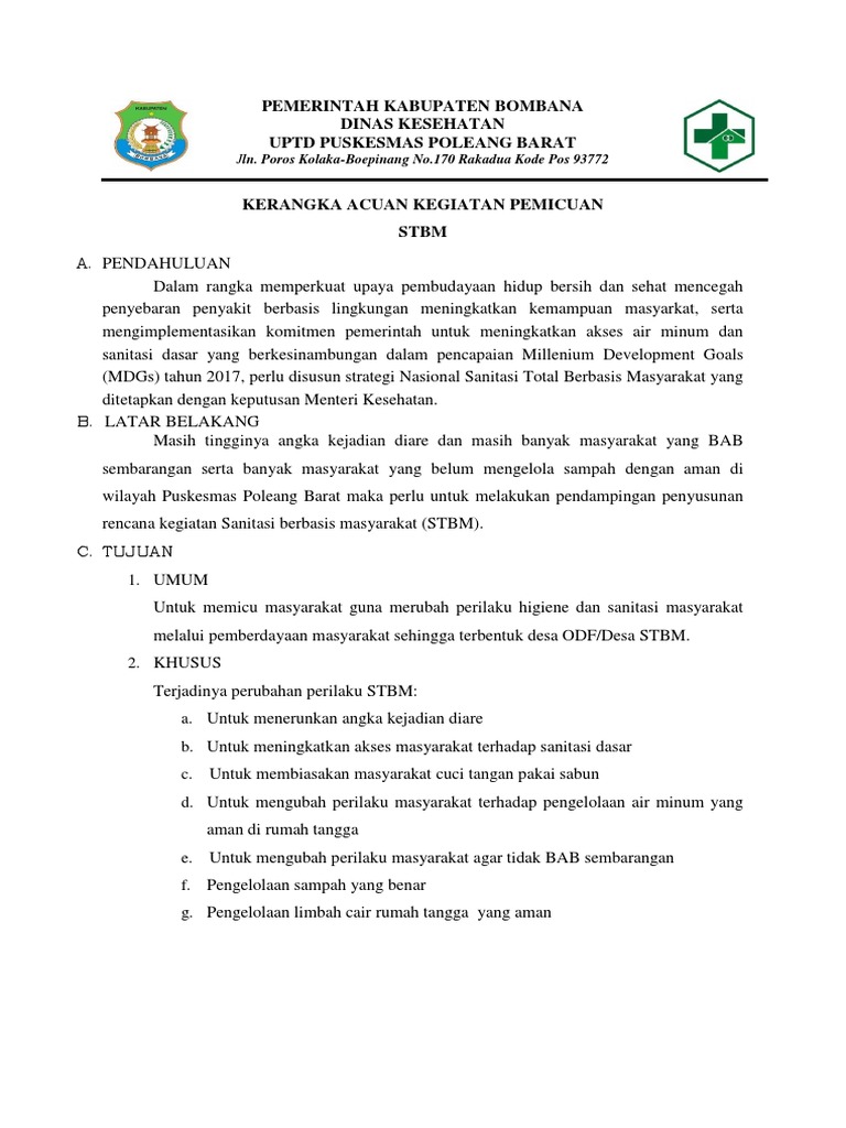 Strategi STBM di Puskesmas Poleang Barat | PDF | Karier & Perkembangan