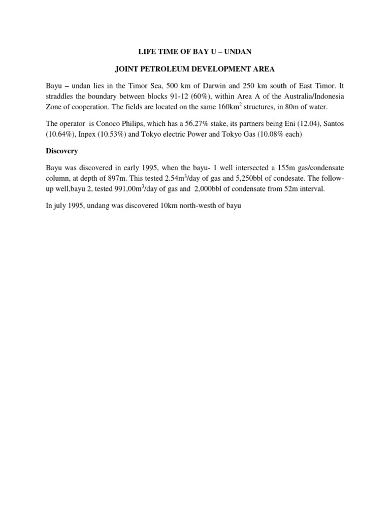 Bayu Undan | PDF