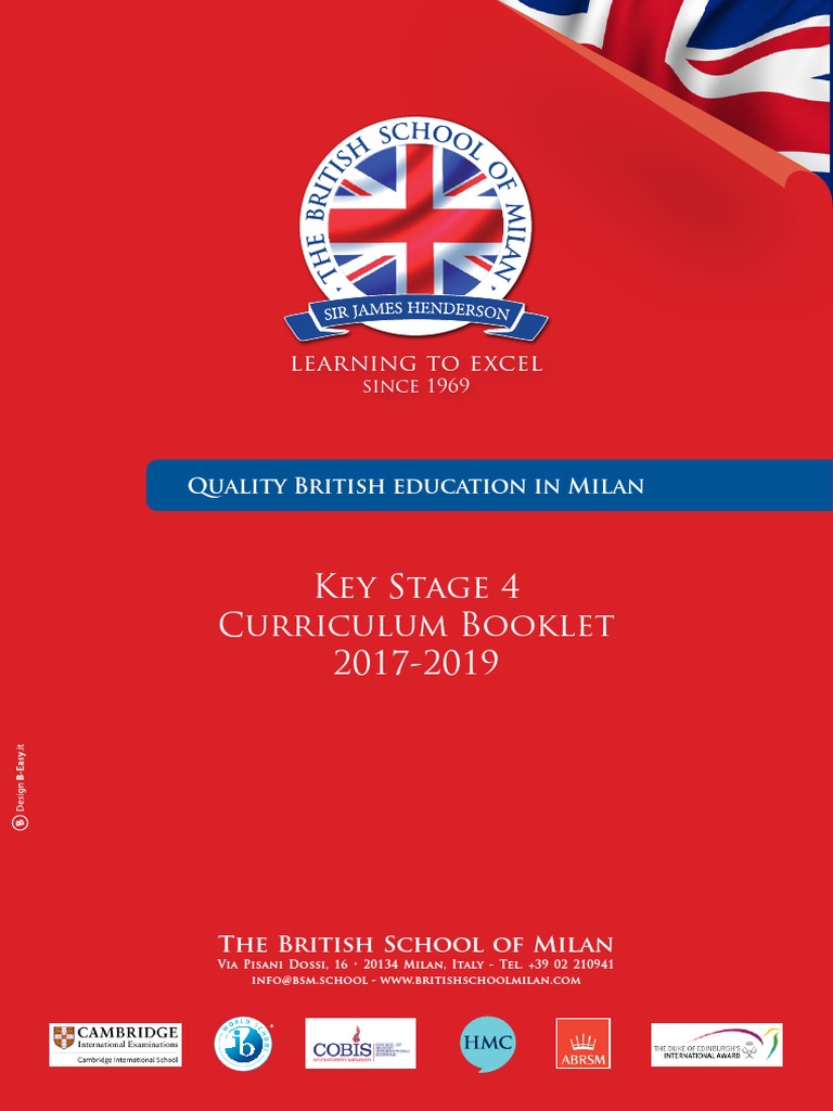 Key Stage 4 Curriculum Booklet 2017-2019: Learning To Excel | PDF ...