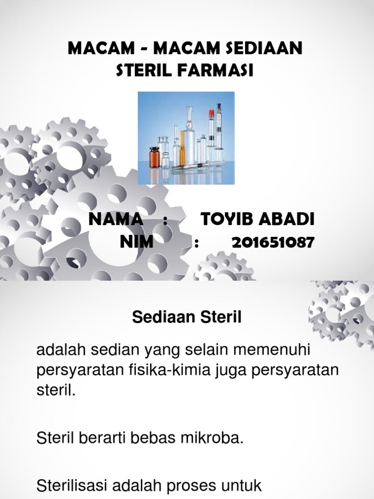 Sediaan Farmasi Steril 2 | PDF
