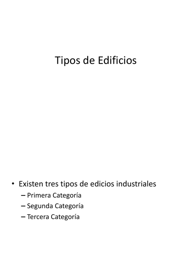 09 Clases Tipos De Edificios Pdf