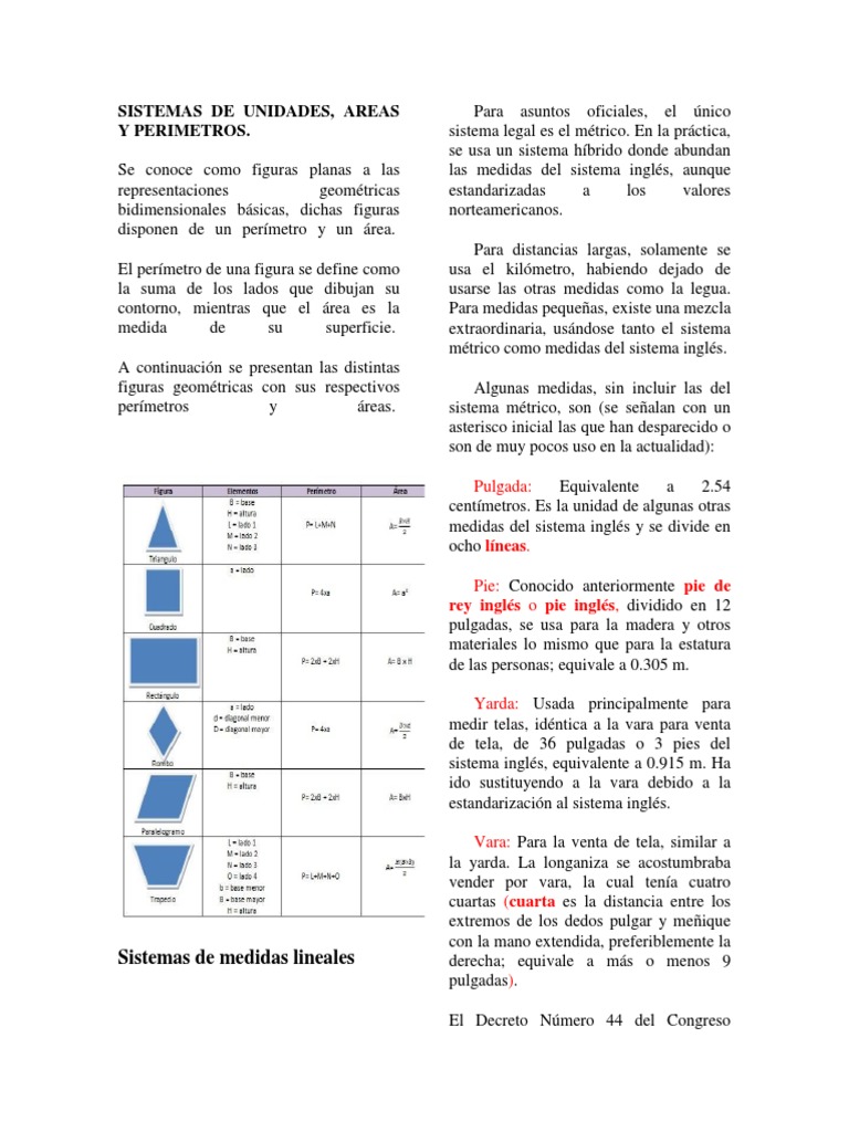 Sistemas de Unidades | PDF | Unidades de medida | Pie (unidad)