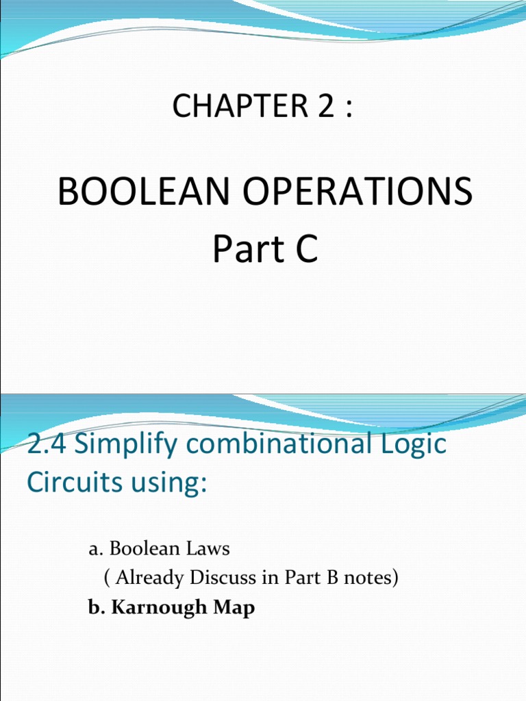 Boolean Operations Part C | PDF