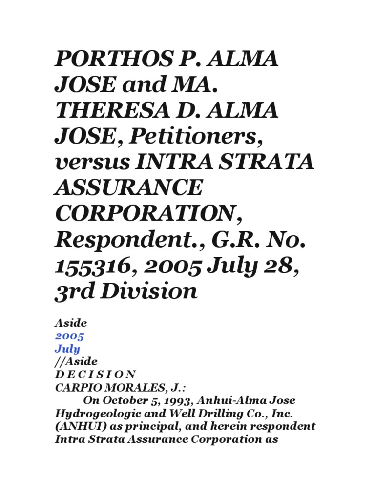 Alma Jose vs. Intra Strata | PDF | Annulment | Judgment (Law)