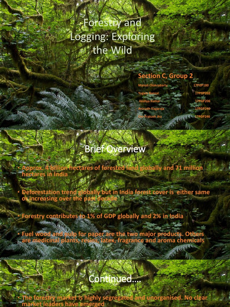 Forestry And Logging Pdf