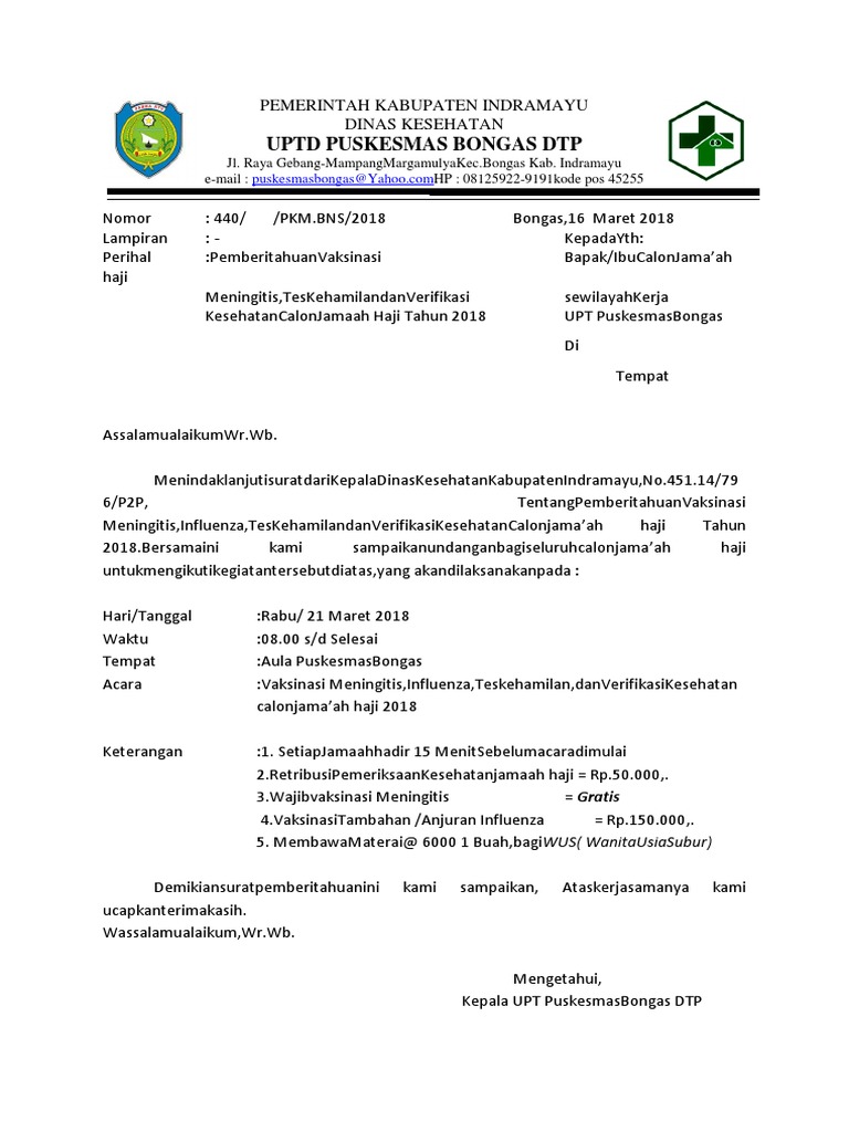 Kop Surat Undangan Haji | PDF | Pengembangan Diri | Sains & Matematika