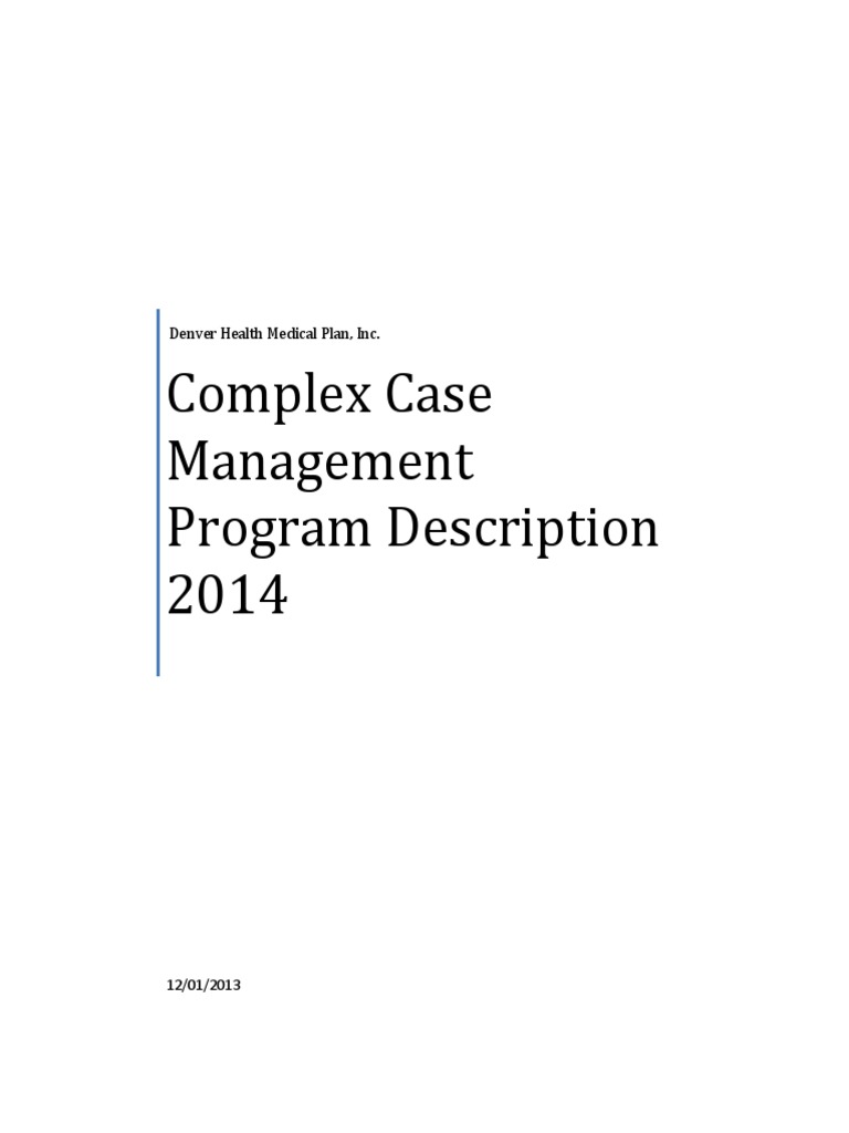 Complex Care Management Toolkit | PDF | Preventive Healthcare | Health Care