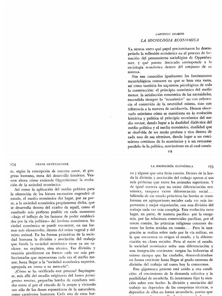 Franz Oppenheimer | PDF