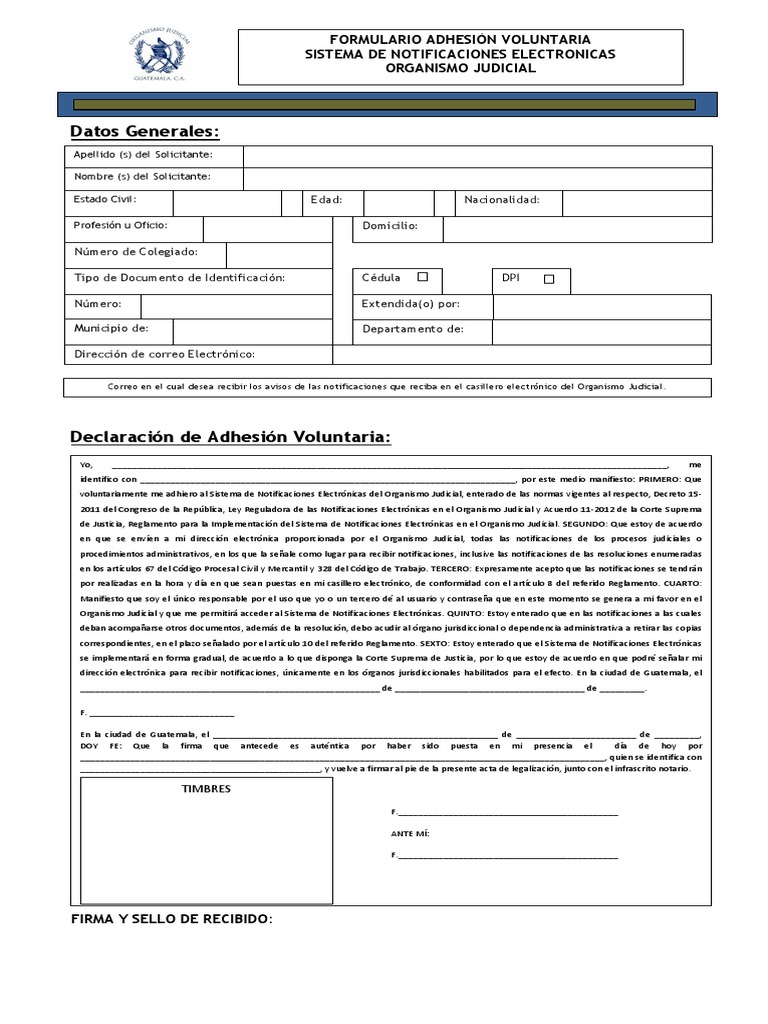 Formulario de adhesion voluntaria.pdf | Instituciones sociales | Sociedad