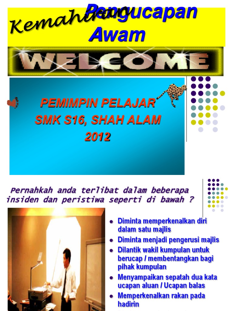 Kemahiran Pengucapan Awam | PDF | Karier & Perkembangan