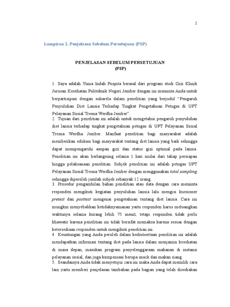 Contoh PSP | PDF