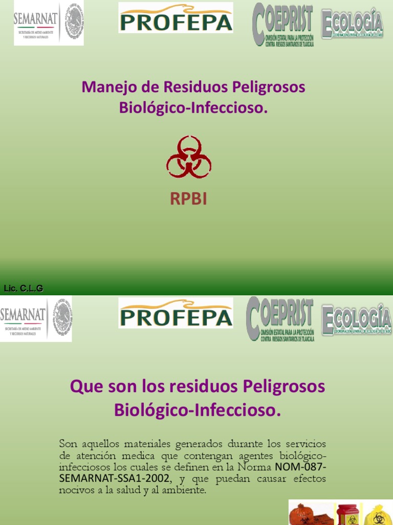 RPBI | PDF | Residuos | Laboratorios