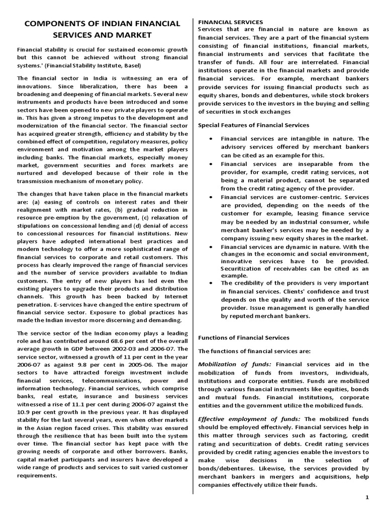 IFS Notes 1 | Download Free PDF | Financial Markets | Factoring (Finance)