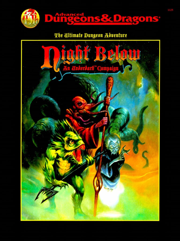 Night Below - An Underdark Campaign PDF | PDF | TSR, Inc. | Fantaisie