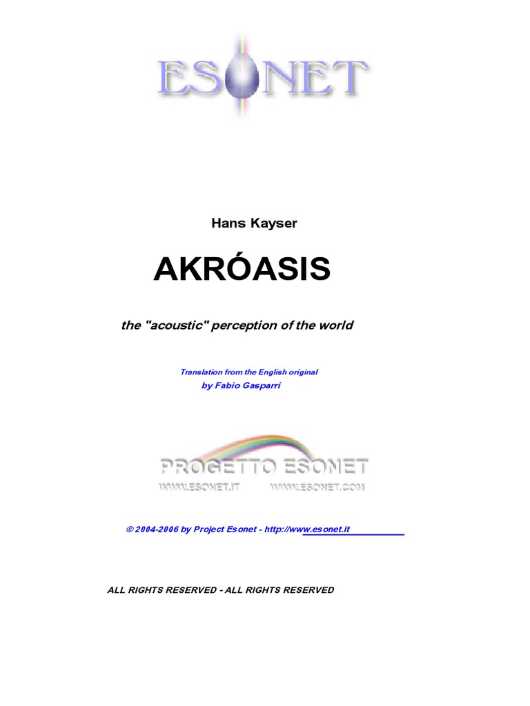 Akroasis (1) .It - en | PDF | Pythagoras | Harmony