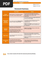 Parent Homework Log Explanation | PDF | Self-Improvement