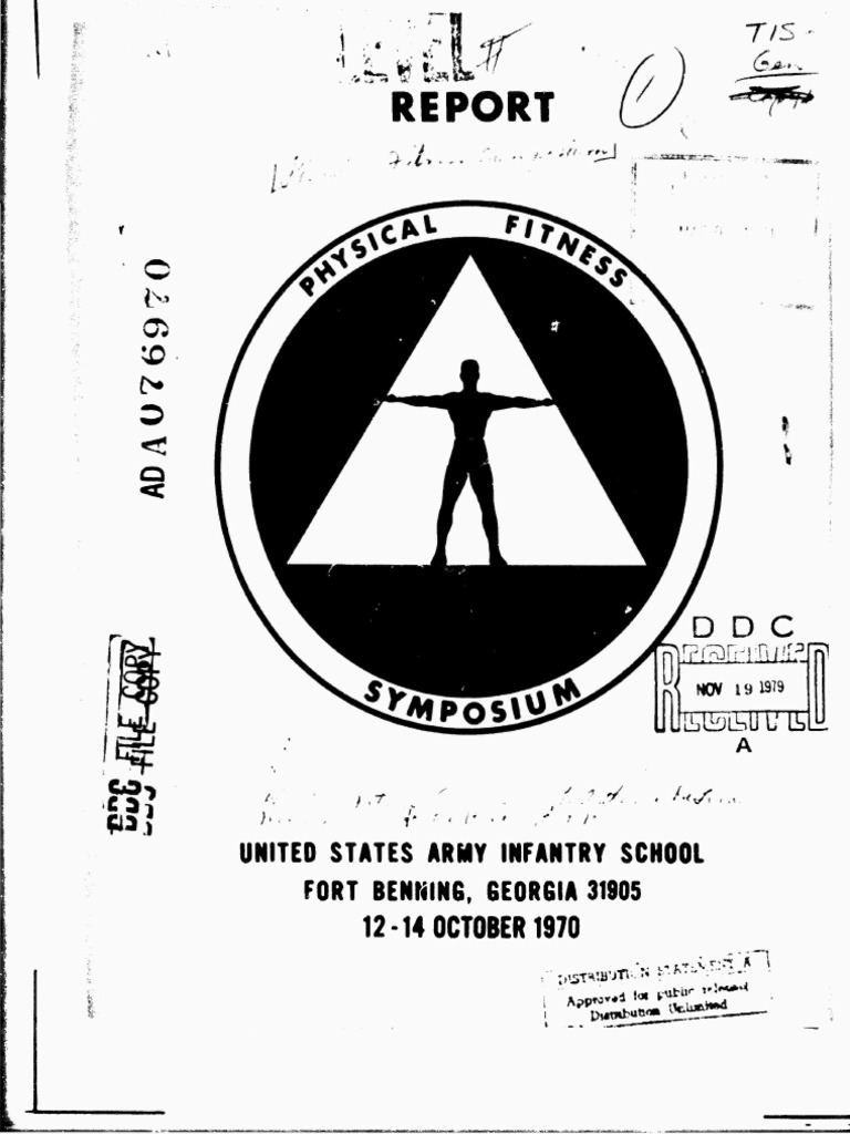 1970-10 Physical Fitness Symposium, 12-14 October 1970, United States ...