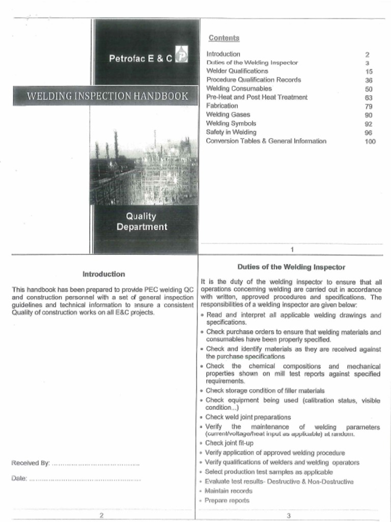WELDING GUIDE PetroFac PDF | PDF