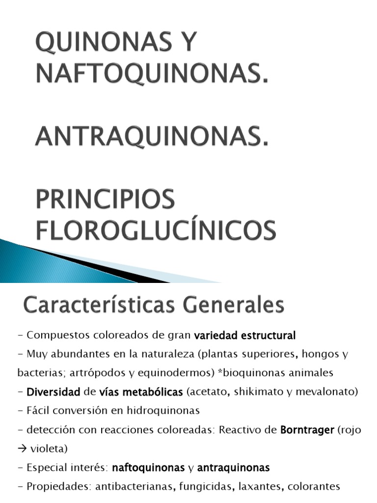 Quinonas y Naftoquinonas - 4 | PDF | Compuestos químicos | Naturaleza