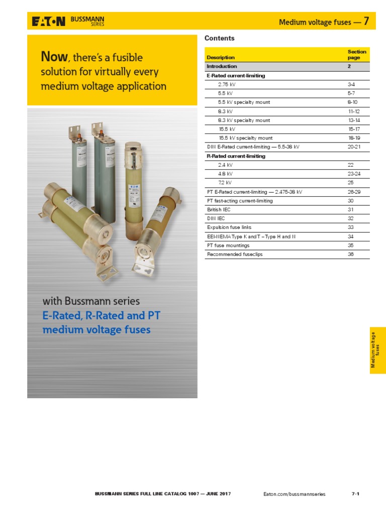 Expulsion Fuse Links For Use in High Voltage (Liston Fusible) | PDF ...