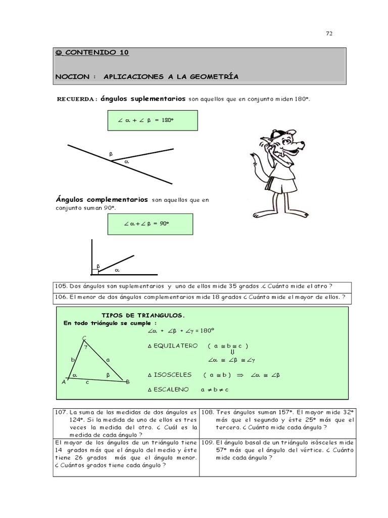Medición y Tipos de Ángulos | PDF | Euclides | Triángulo