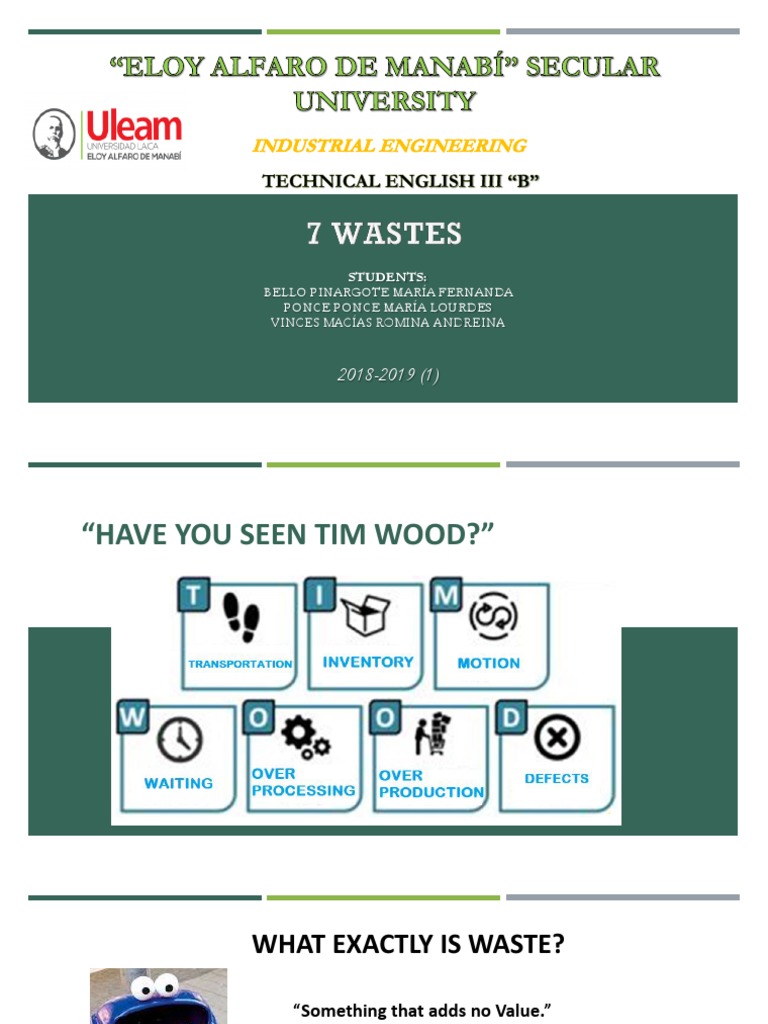 7 Wastes | PDF | Lean Manufacturing | Inventory