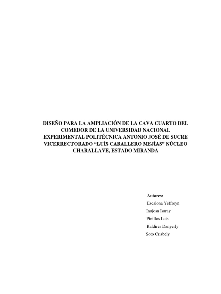 Diseño de Cava Cuarto PDF | PDF | Alimentos | Calor