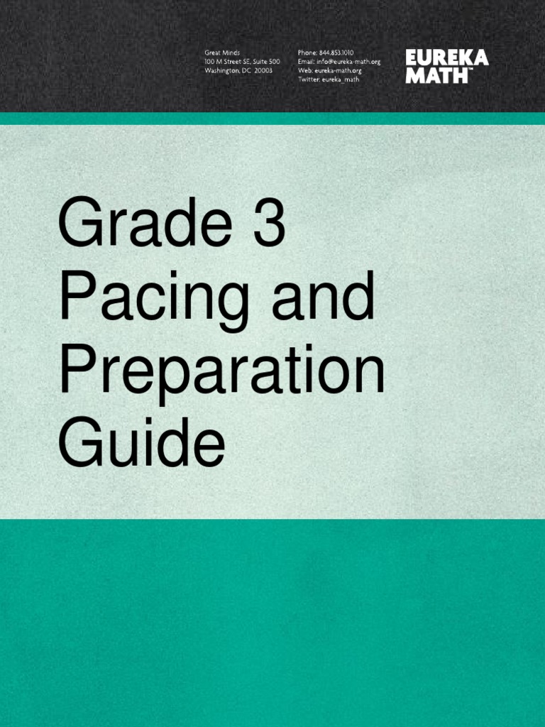 GM Eureka Pacing and Preparation Guide Grade3 | PDF | Curriculum | Teaching Mathematics