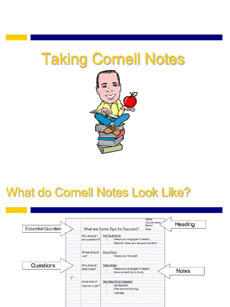 Cornell Notes | PDF | Cognition | Learning