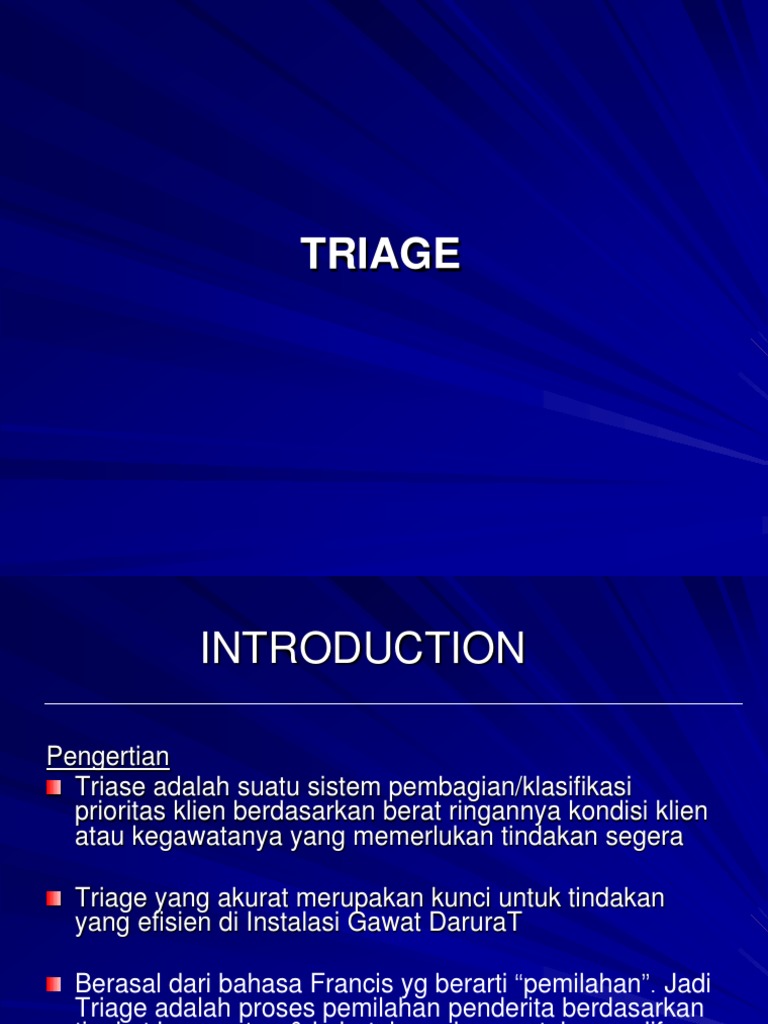 Triase ppt2 | PDF