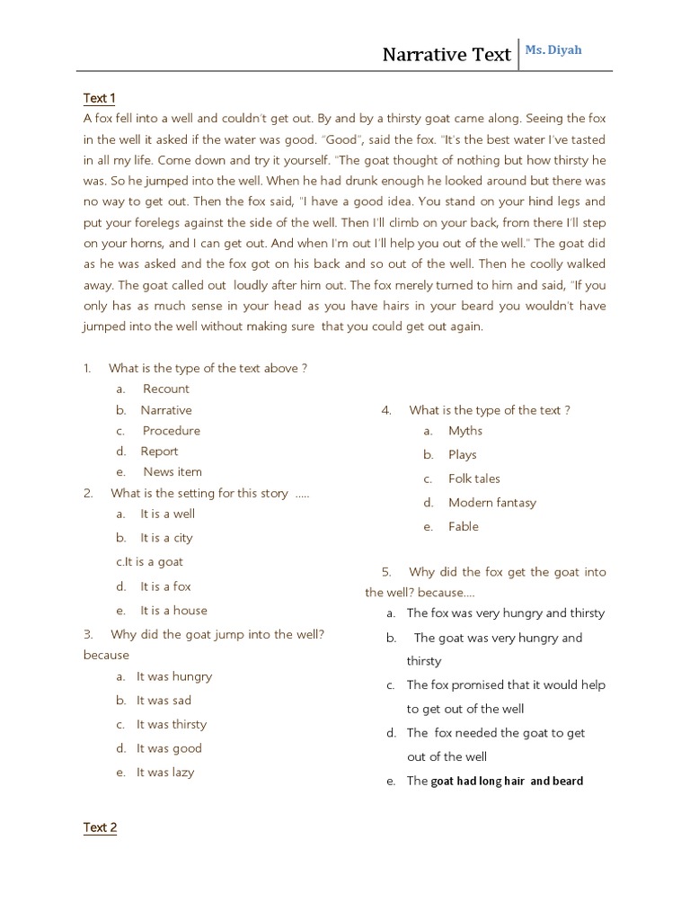 Narrative Text | PDF