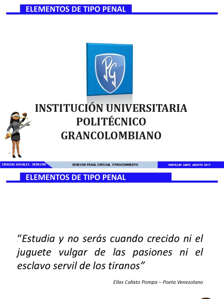 Elementos Del Tipo Penal | PDF | Derecho penal | Virtud