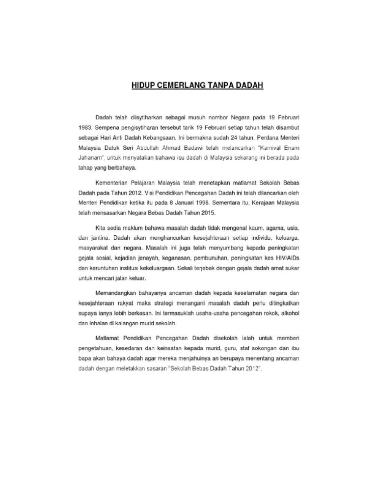 Dadah | PDF