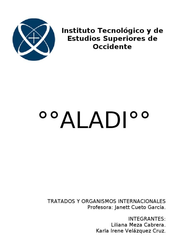 ALADI | PDF | America latina | El comercio internacional