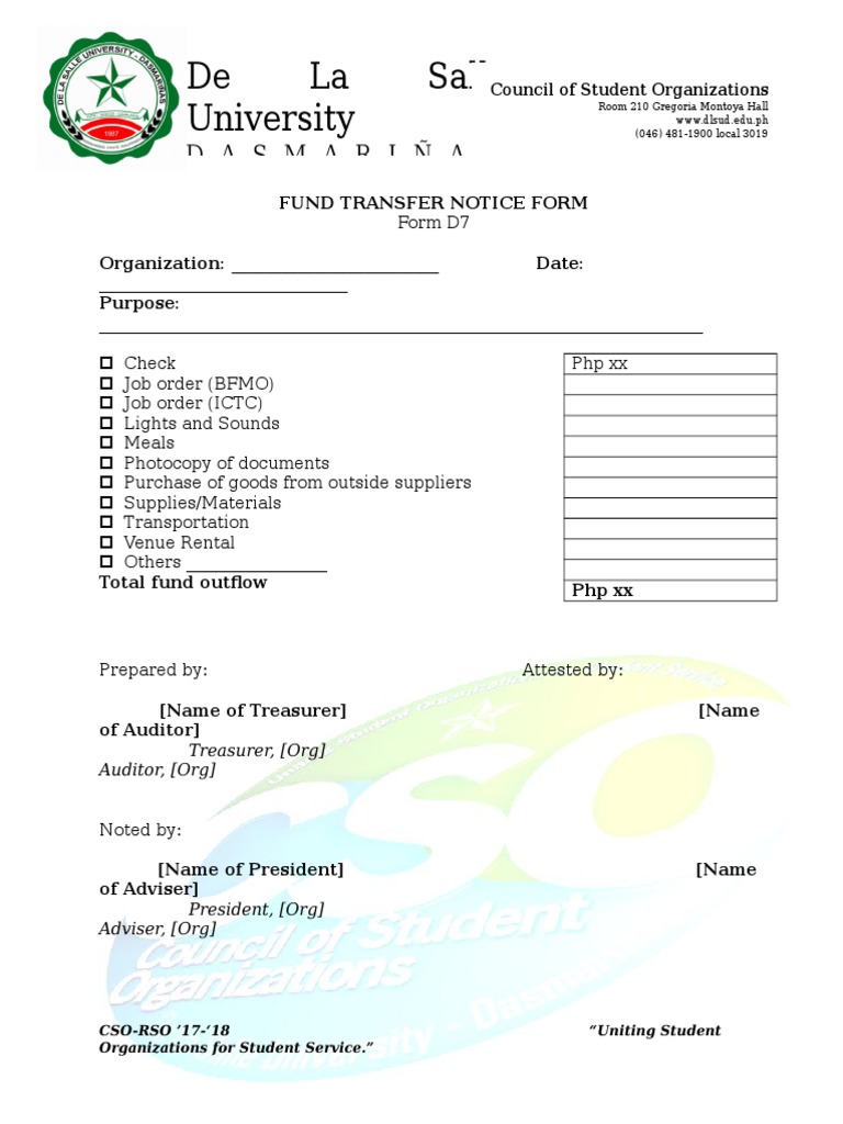 Form D7 | PDF