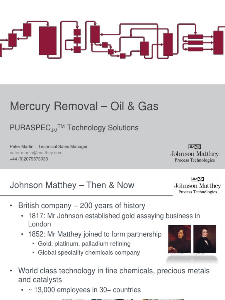 Johnson Matthey - Mercury Removal in Oil & Gas PDF | PDF | Mercury ...