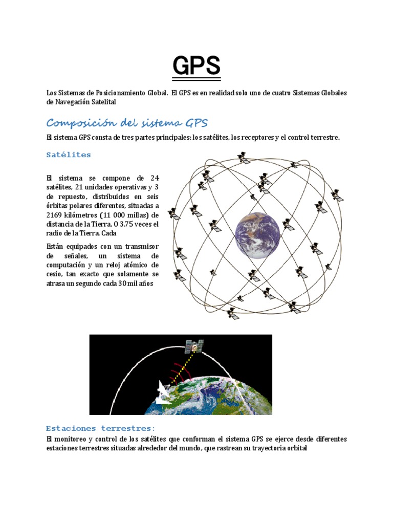 Introducción al Sistema GPS | PDF | Sistema de Posicionamiento Global ...